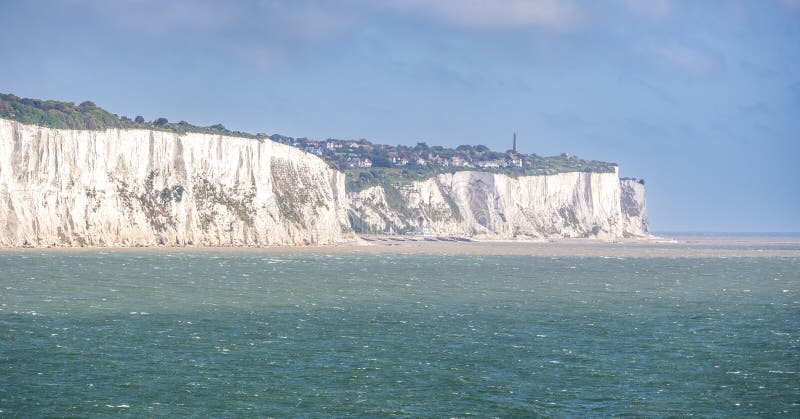 White Cliffs of Dover from the Ferry, England Stock Photo - Image of ...