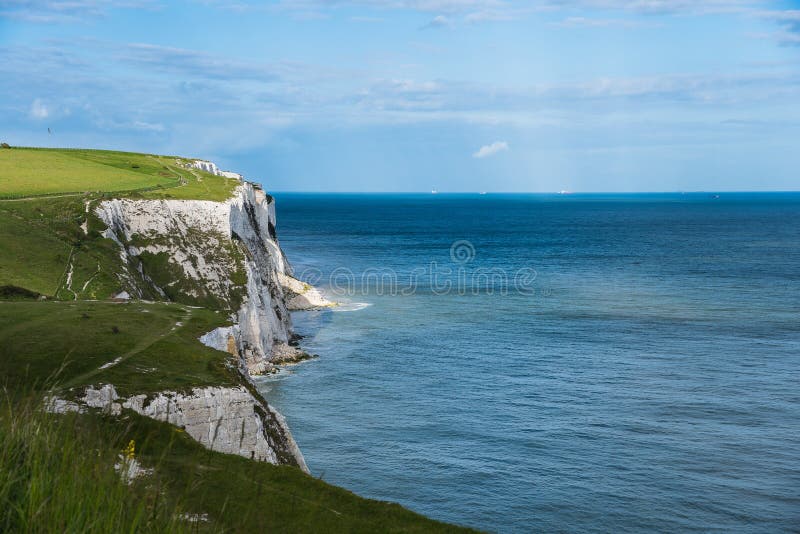 White Cliffs of Dover stock photo. Image of chalk, coast - 73124782