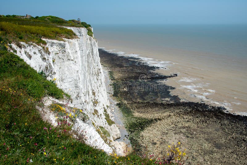 White Cliffs of Dover in Kent Area at the Southeast of England Stock ...