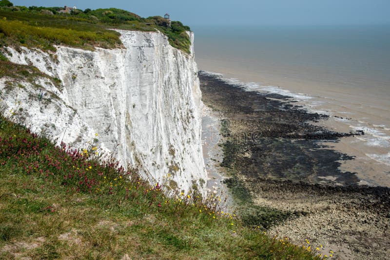 White Cliffs of Dover in Kent Area at the Southeast of England Stock ...