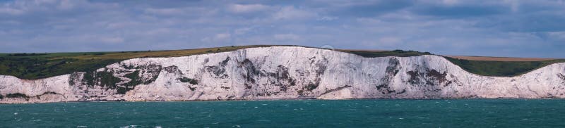 White Cliffs of Dover Panorama Stock Image - Image of panorama, cliffs ...