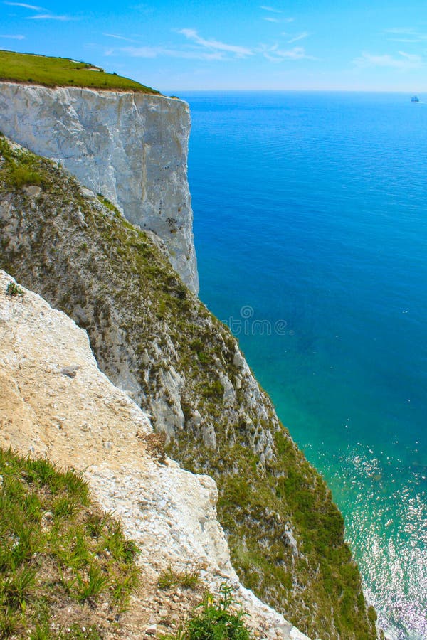 Spectacular White Cliffs of Dover View Kent England Stock Photo - Image ...