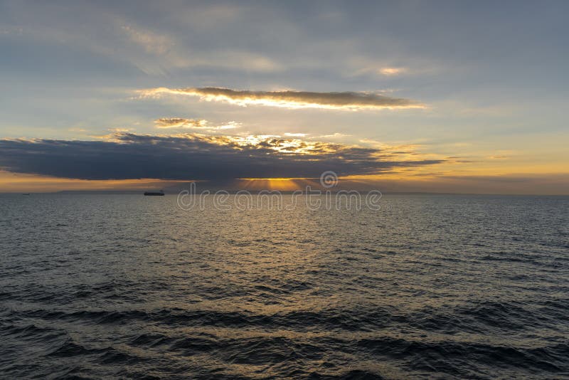 The White Cliffs of Dover at Sunset. Stock Photo - Image of owes, cliff ...