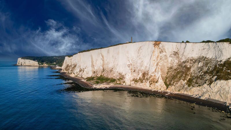 White Cliffs of Dover Under a Dramatic Sky. Stock Photo - Image of ...
