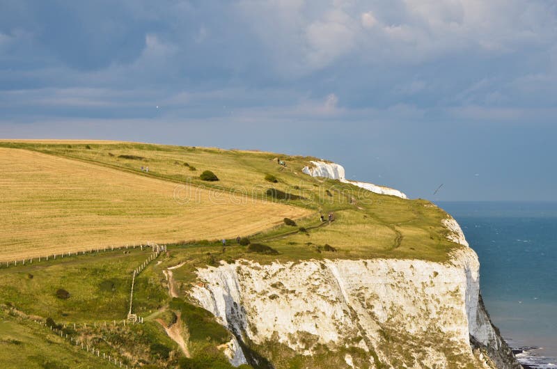 White Cliffs at Dover stock image. Image of sand, britain - 207547091