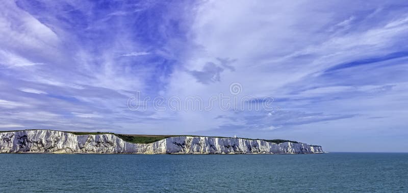 White Cliffs of England in Dover, UK Stock Photo - Image of geology ...