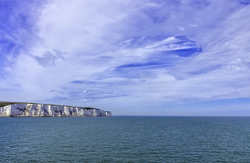 White Cliffs of England in Dover, UK Stock Photo - Image of iconic ...