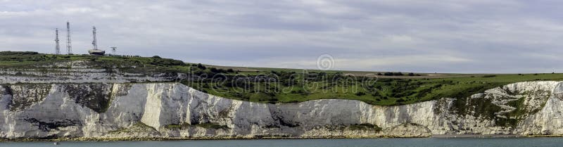 White Cliffs of England in Dover, UK Stock Photo - Image of beach ...
