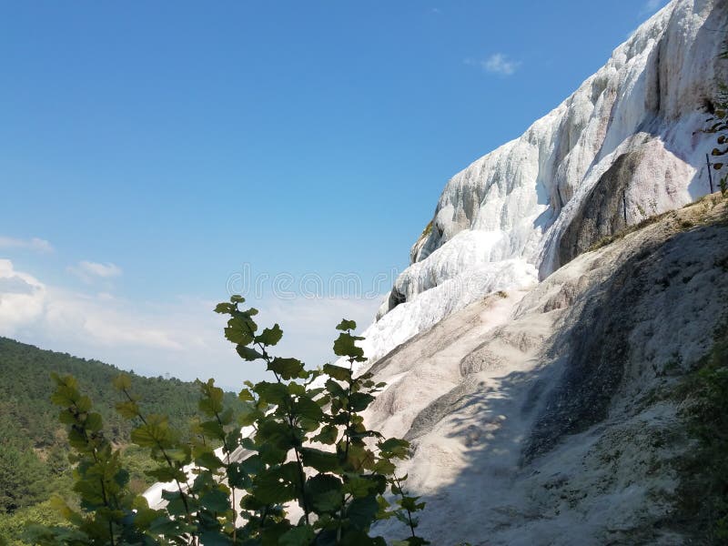 White Cliffs Face in a Forest Setting Stock Image - Image of face ...