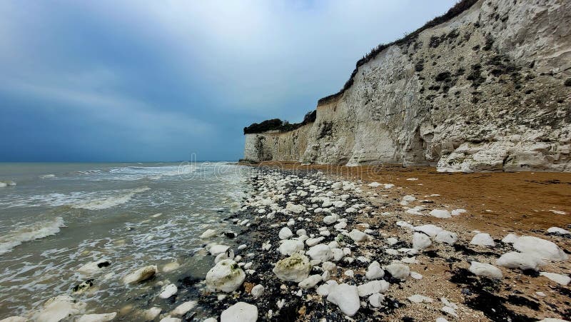 White Cliffs, Rock, the North Sea, Ramsgate, UK Stock Image - Image of ...