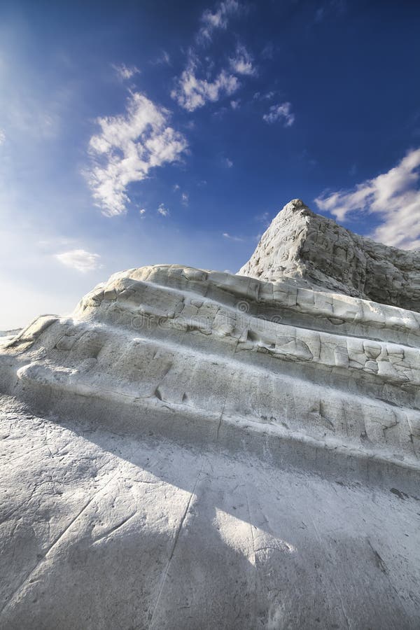 The White Cliffs of Scala Turchi, Sicily Stock Photo - Image of ...