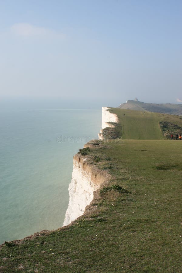 White cliffs & Sea stock image. Image of edge, beachy - 3459521