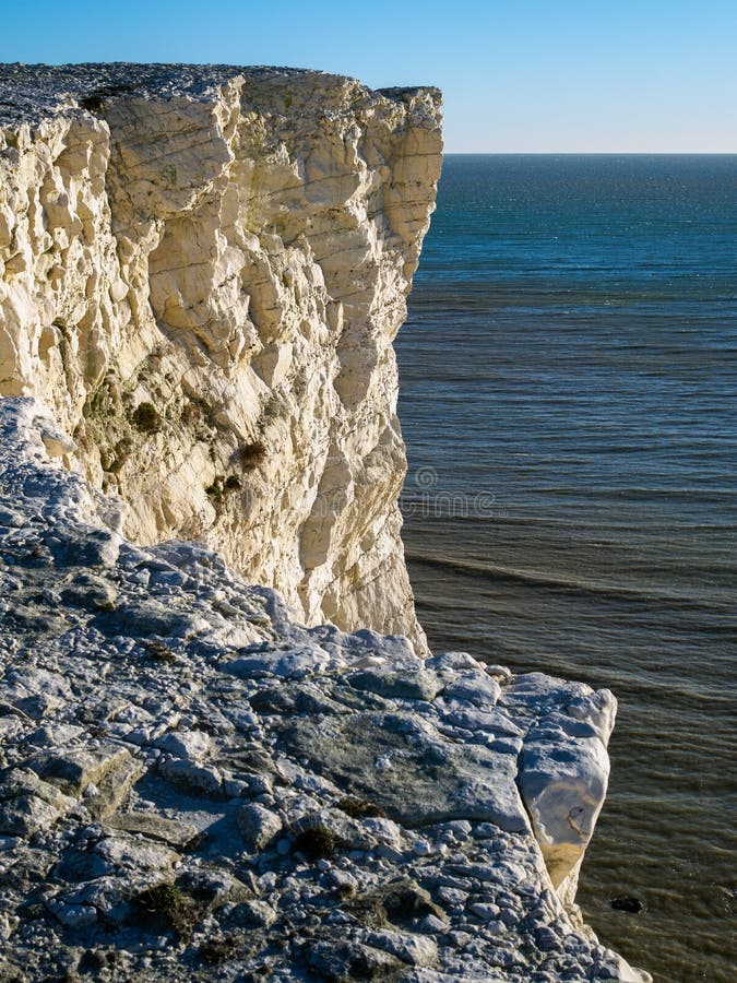 White Cliffs at Seaford Head Stock Photo - Image of landscape, great ...