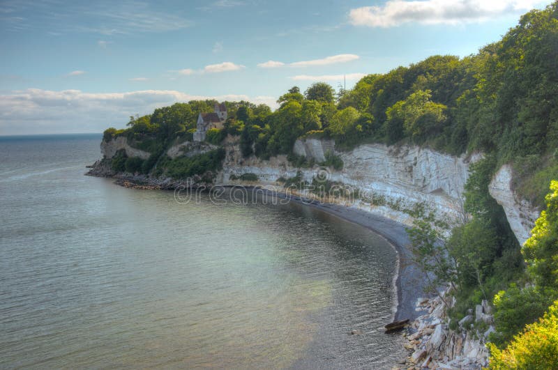White Cliffs of Stevns Klint in Denmark Stock Photo - Image of stevns ...