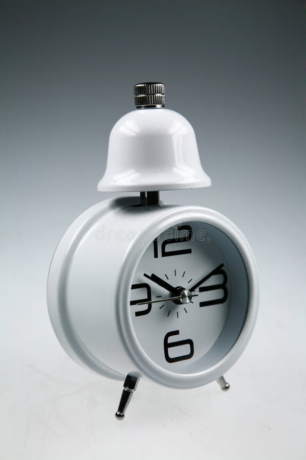 White clock stock photo. Image of appointment, alarm, alarmclock - 7160580