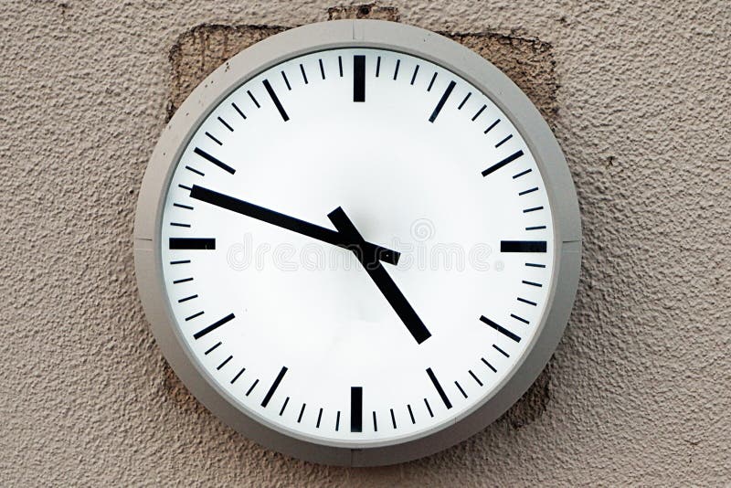 White Clock stock image. Image of interface, minute - 211249737