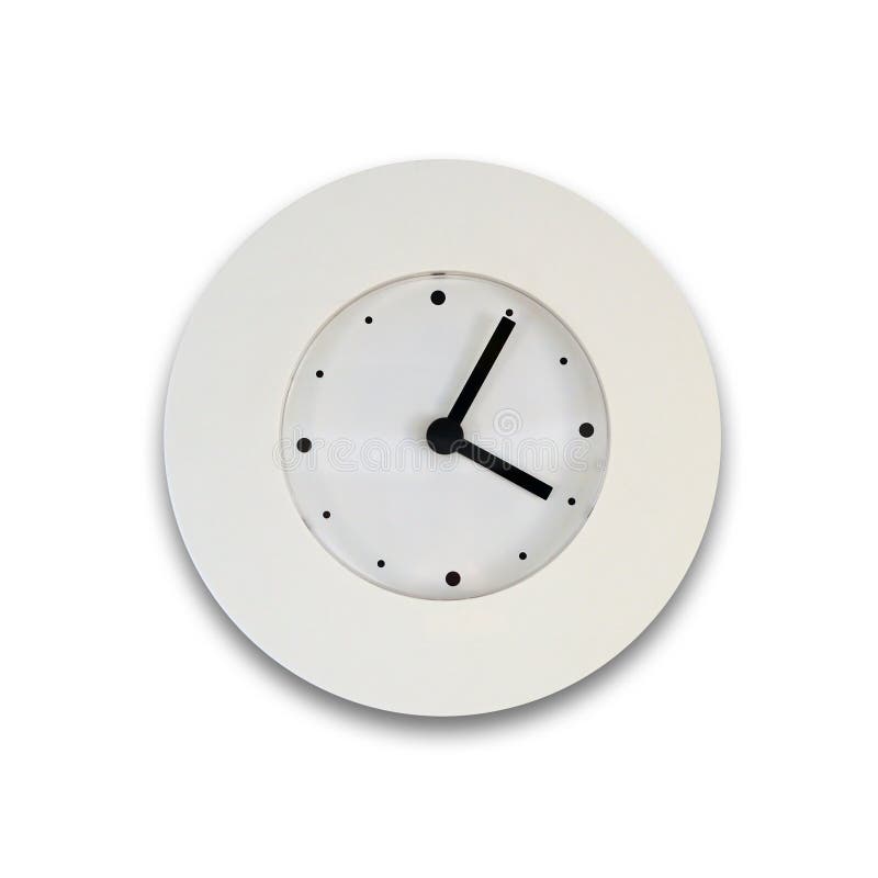 White clock stock image. Image of isolated, needle, morning - 37096655