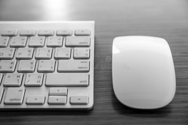 White Close-up Keyboard Office Desk Table is Very Useful Tool for ...