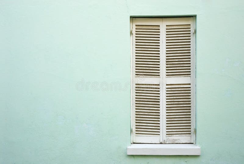 White, Closed Window Shutters Stock Photo - Image of interior, digital ...