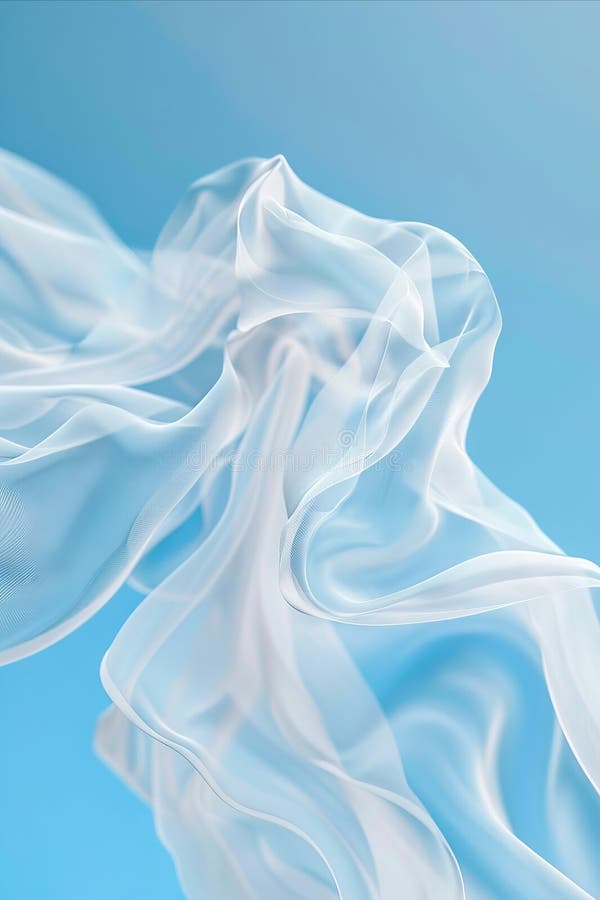 A White Cloth Blowing in the Wind Stock Photo - Image of white ...