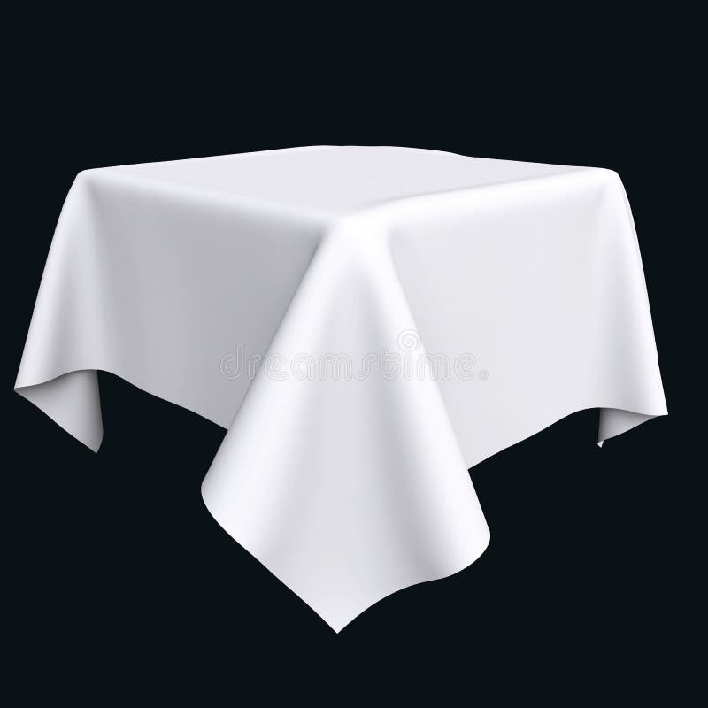 White Cloth on the Object or Table. Stock Illustration - Illustration ...