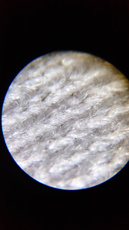 White Cloth Under Microscope Stock Photo - Image of fiber, white: 166709918