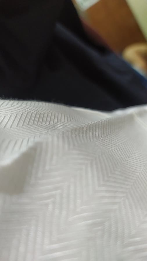 White Clothes Pattern Zigzag and Half Blurred Photo Stock Photo - Image ...