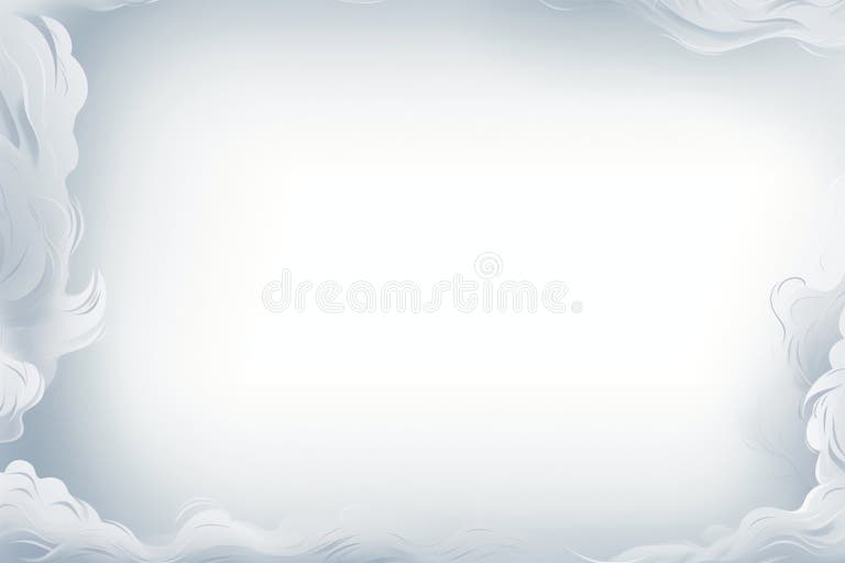 A White Cloud Background with a Square Frame in the Middle Stock ...