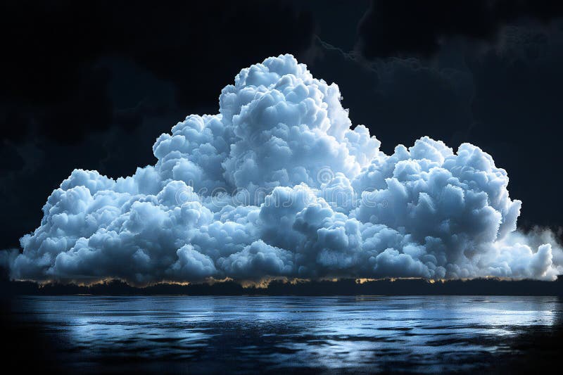 White Cloud on Black Background, Isolated, High Resolution Photography ...