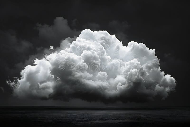 White Cloud on Black Background, Isolated, High Resolution Photography ...