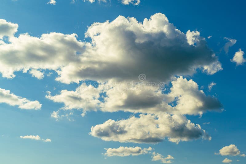 White Cloud on Blue Sky in Canada, Background, Weather. Stock Photo ...