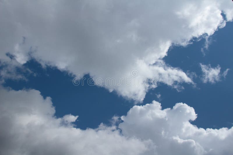 White Cloud Bottom Scoured Blue Sky. Stock Photo - Image of abstract ...