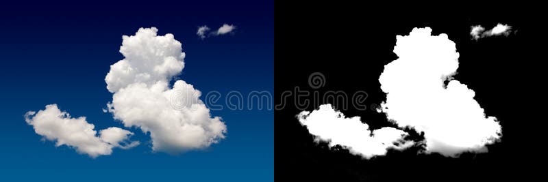 White cloud cut-out mask stock photo. Image of opacity - 82975510