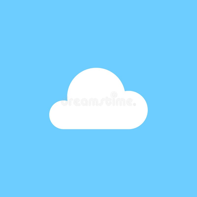 White Cloud Graphic Icon Design Template Illustration Stock Vector ...