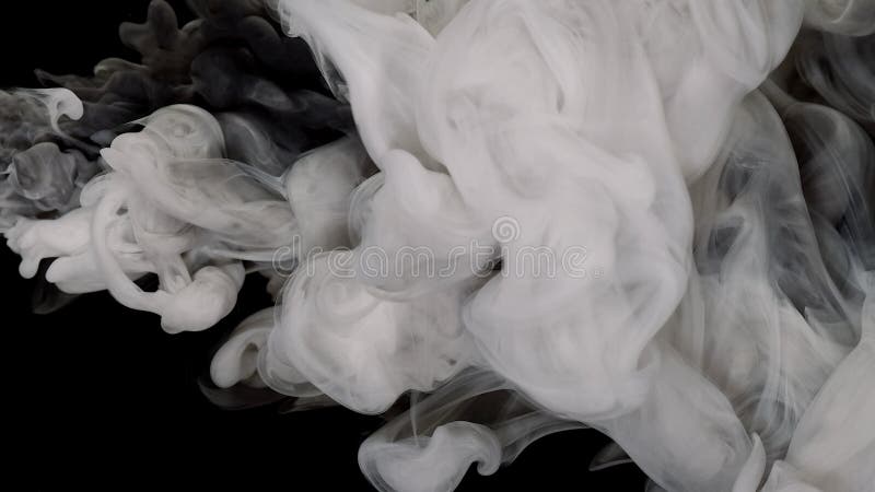 White Cloud of Ink. Amazing Abstract White Background Stock Image ...