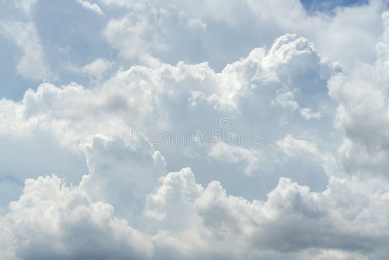White Cloud Pattern and Texture. Soft Sky and Clouds in Daylight Stock ...