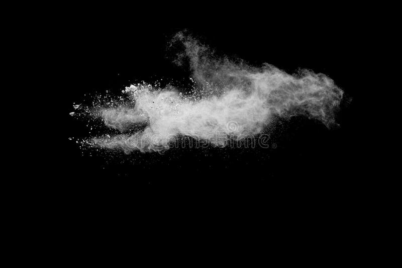White Cloud of Powdery Substance is Floating in the Air Stock Photo ...