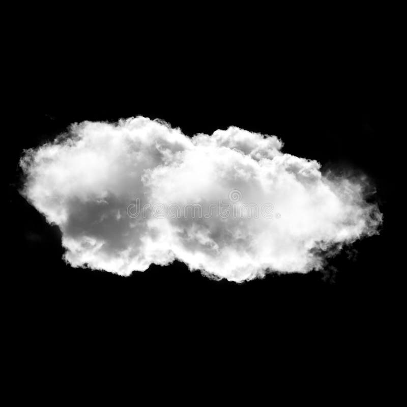 Cloud Shape Vector, Realistic Single Cloud Stock Vector - Illustration ...