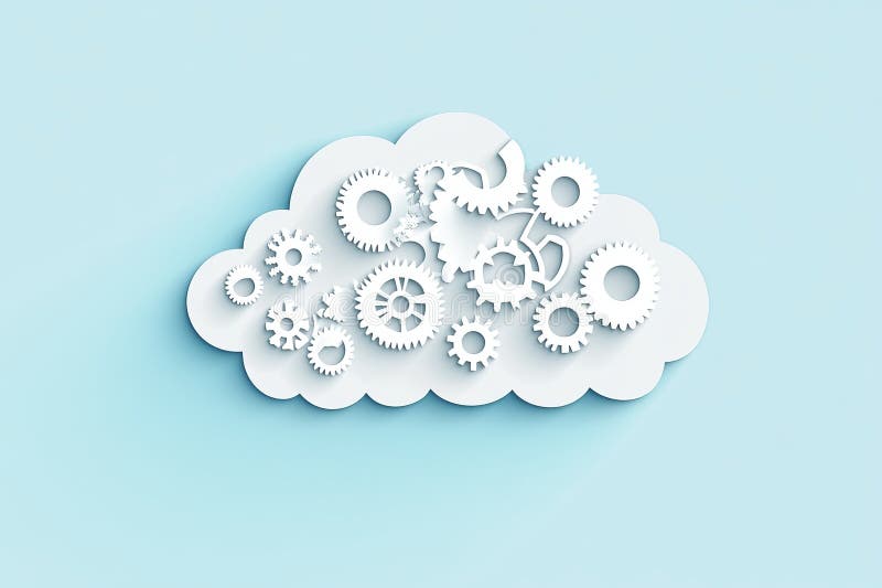 Blue Cloud Gears Symbolizing Computing Stock Photos - Free & Royalty-Free Stock Photos from ...