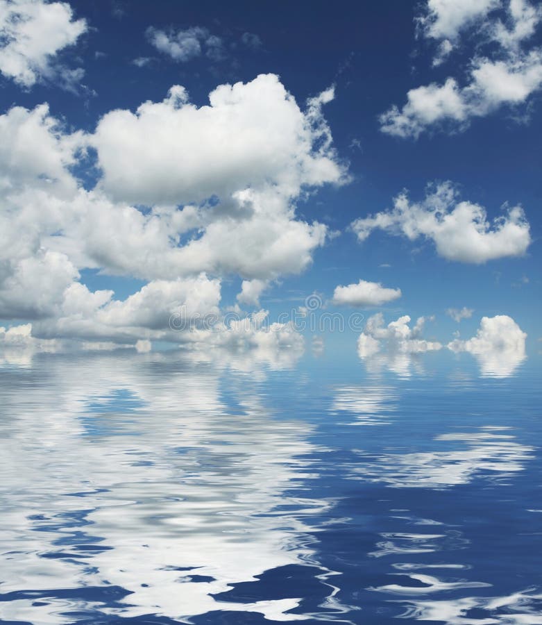 Blue Sky and Heart-shaped Clouds Stock Image - Image of heaven, airshow ...