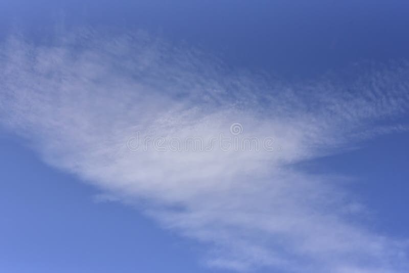 The White Clouds are Blown Away by the Wind. Stock Photo - Image of ...