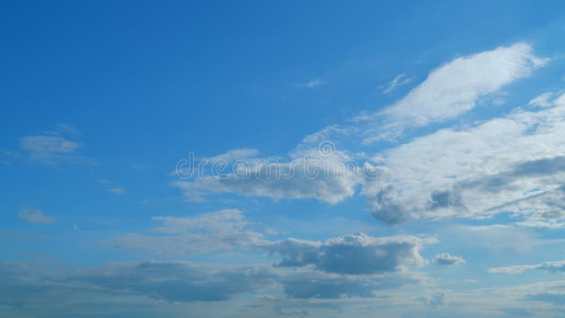 White Clouds Background. Blue Sky with Copyspace Background. Time Lapse ...