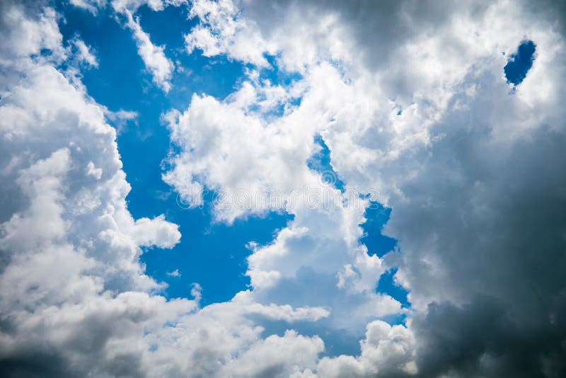 White clouds and black stock photo. Image of freedom - 94618904