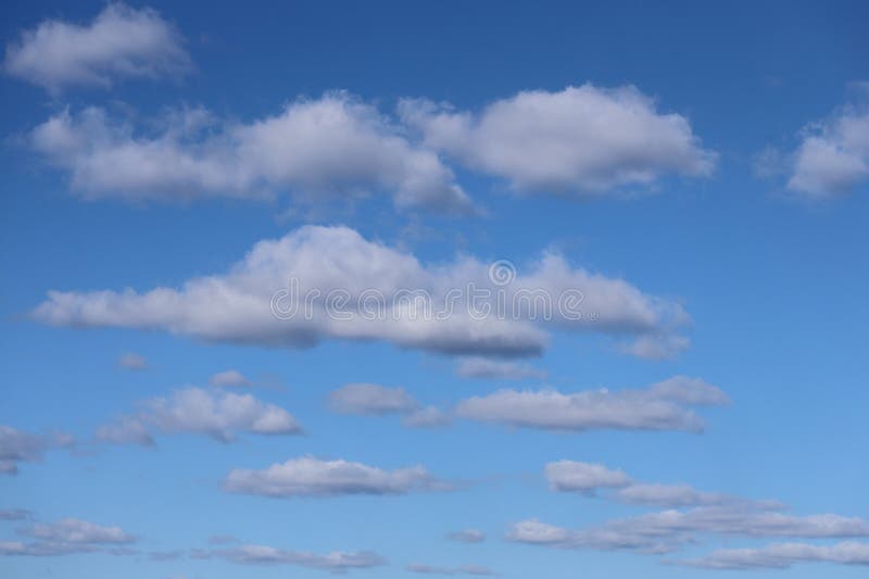 White Clouds in a Blue Bright Sky Stock Image - Image of cloudy, heaven ...