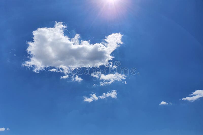 Clouds, Blue Sky Background Design Elements. Pantone Classic Blue Stock ...