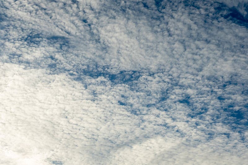 White Clouds on a Blue Sky. Feather Clouds in the Sky, Cloud Background Stock Photo - Image of ...