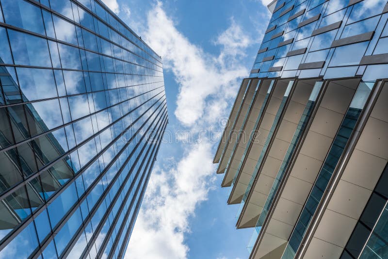 Windows in Skyscrapers International Business Center City at Night ...