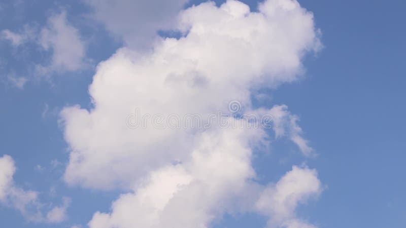 White Clouds on Blue Sky, Smooth Motion Stock Footage - Video of scenic ...