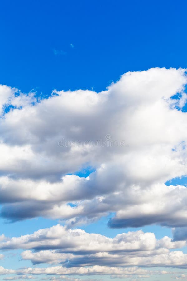 White Clouds in Blue Spring Sky Stock Image - Image of cloud, cumuli ...