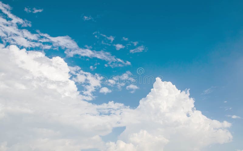 White Clouds and Clear Bluesky Weather Nature Stock Image - Image of ...